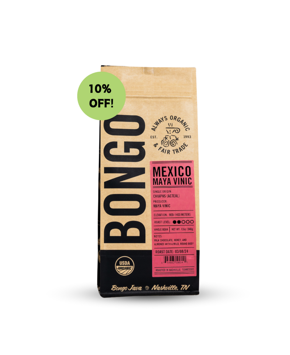 Bongo Java Roasting Co. - Organic & Better Than Fair Trade Coffee