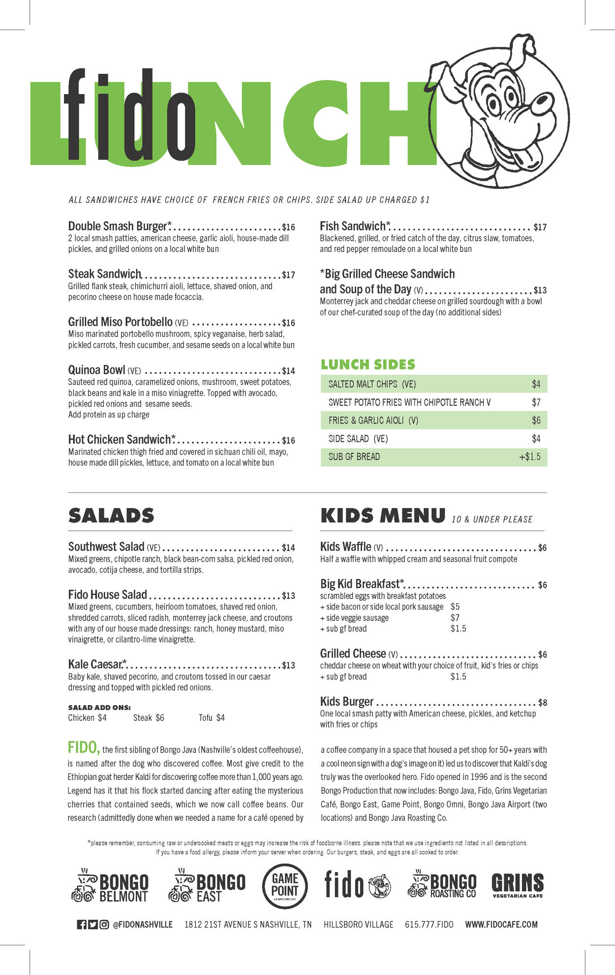 Fido – Bongo Java Roasting Co.