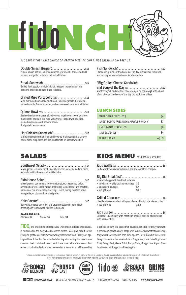 Fido – Bongo Java Roasting Co.